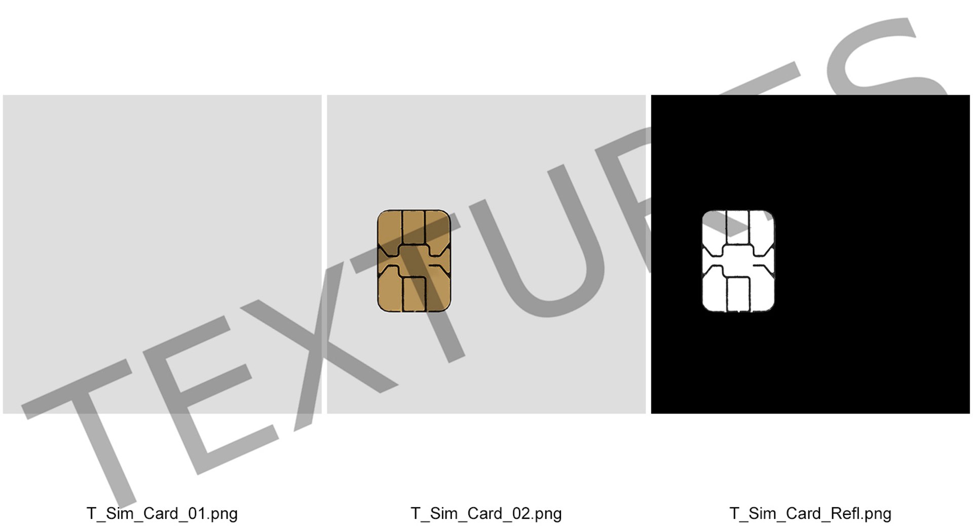 Different Sizes Sim Cards 3D Model - TurboSquid 1329101