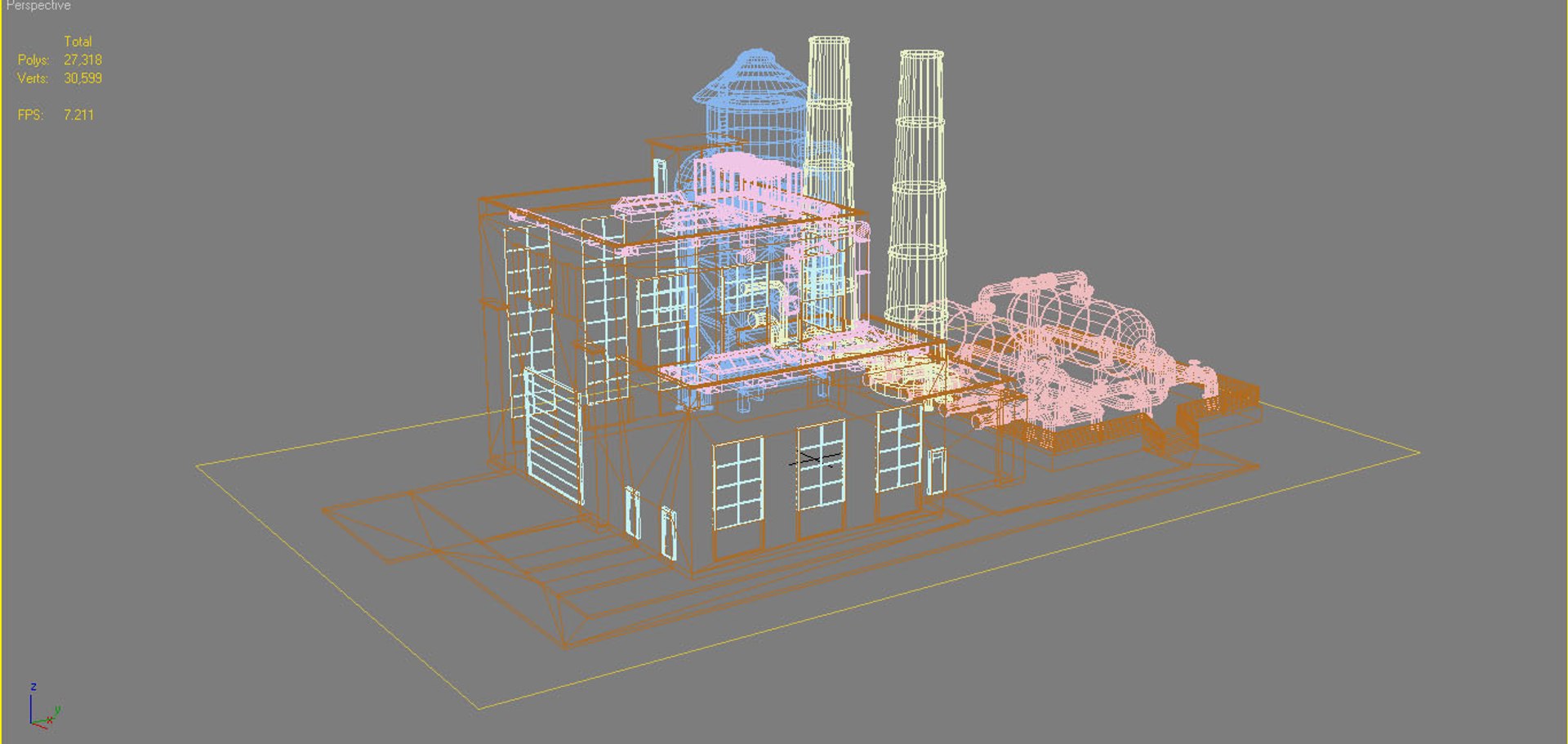 Factory Building Model - TurboSquid 1211140