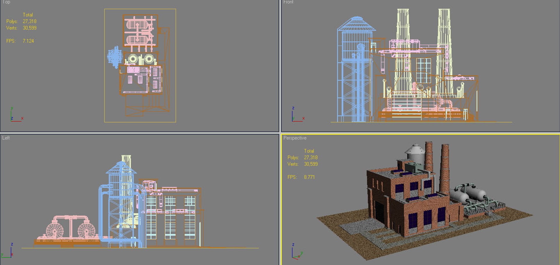 Factory Building Model - TurboSquid 1211140