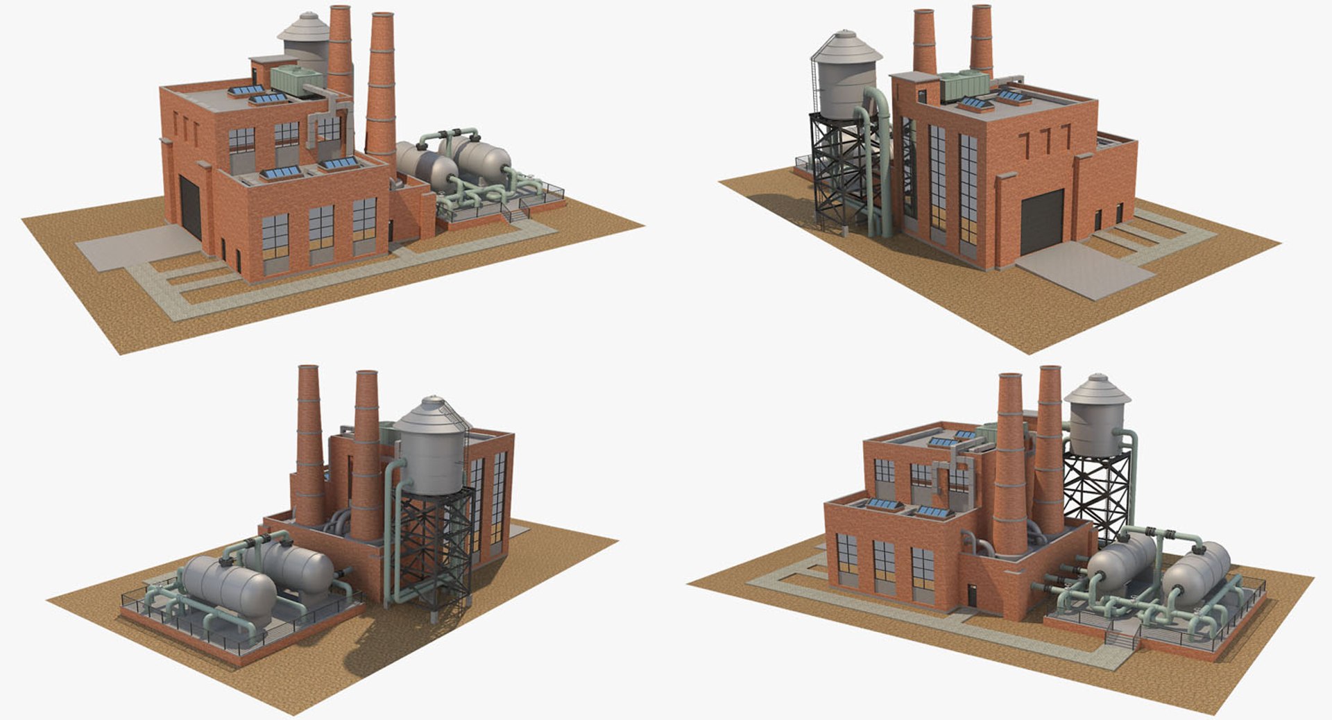 Factory Building Model - TurboSquid 1211140