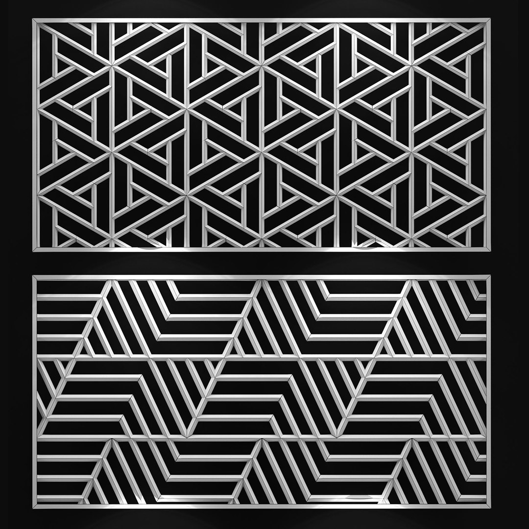 Decorative Partitions Patterns 3D Model - TurboSquid 1351936