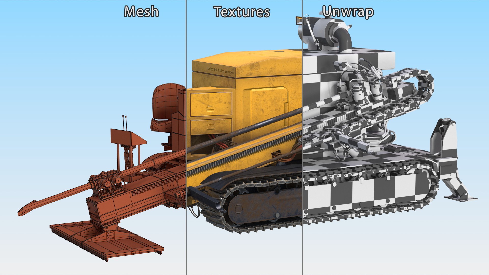 3D Horizontal Boring Rig Used - TurboSquid 2302627