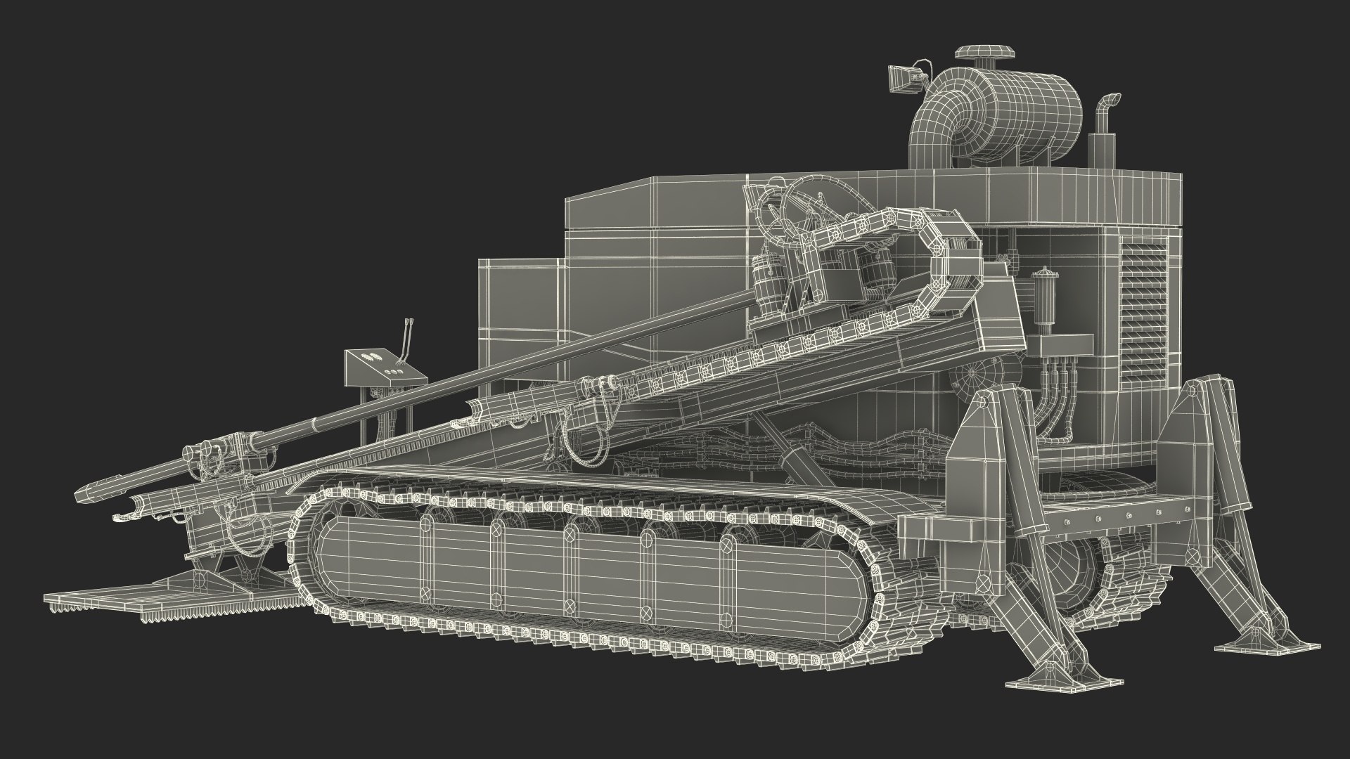 3D Horizontal Boring Rig Used - TurboSquid 2302627