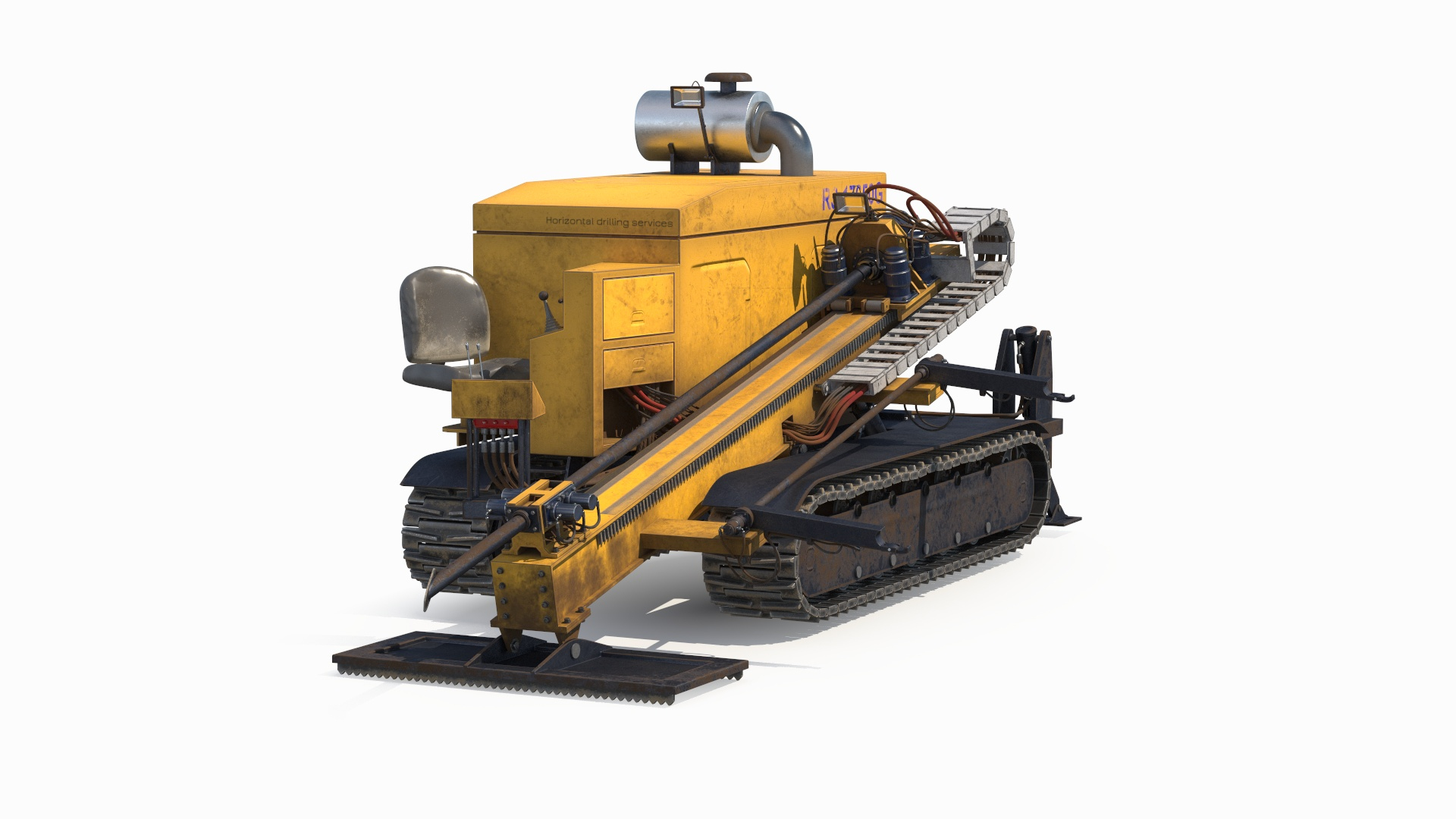3D Horizontal Boring Rig Used - TurboSquid 2302627