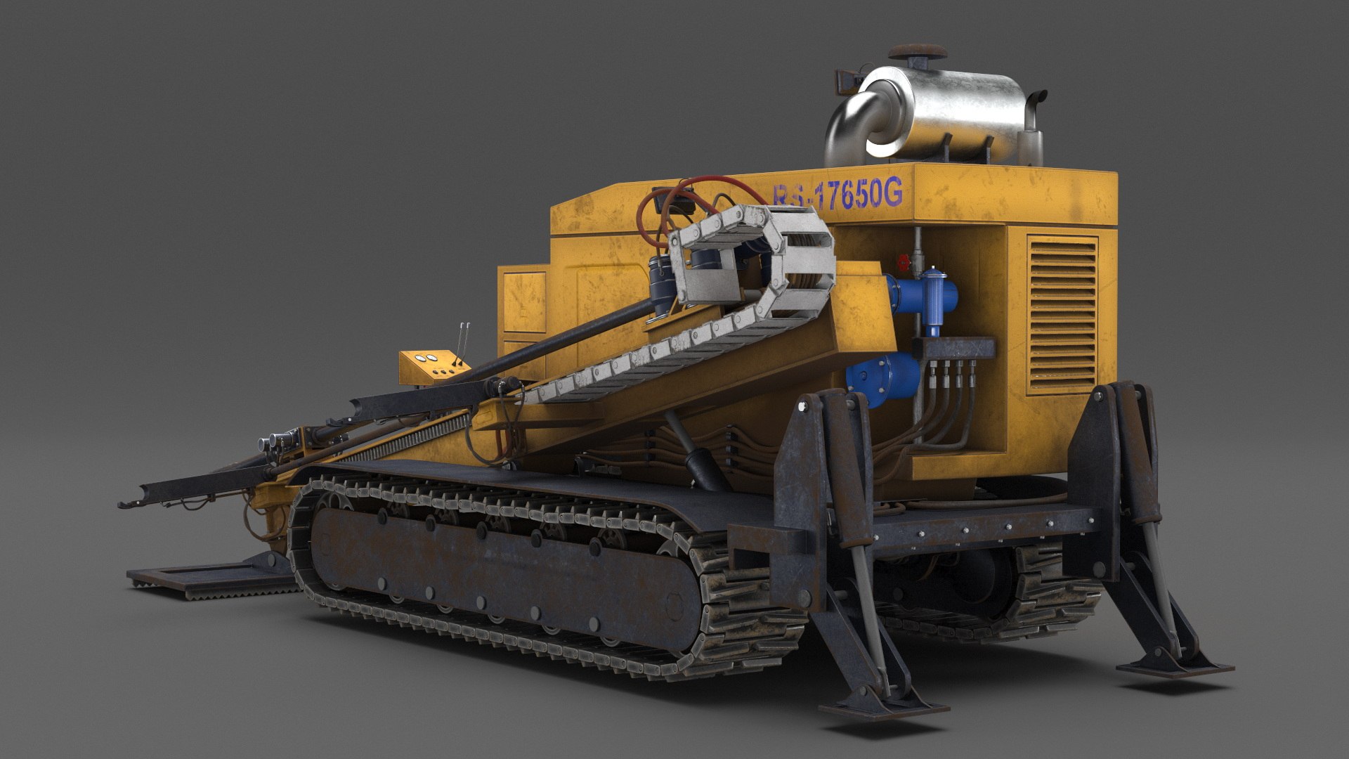 3D Horizontal Boring Rig Used - TurboSquid 2302627