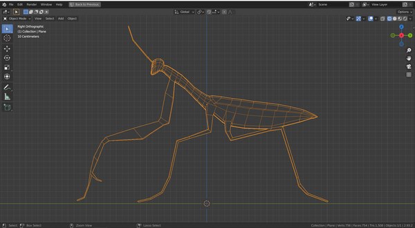 3D Low-poly Mantis model - TurboSquid 1777220