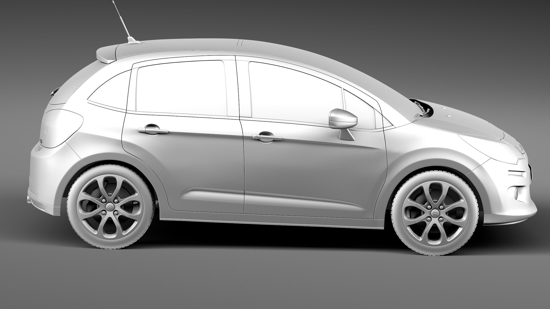 3d Model 2013 Citroen C3