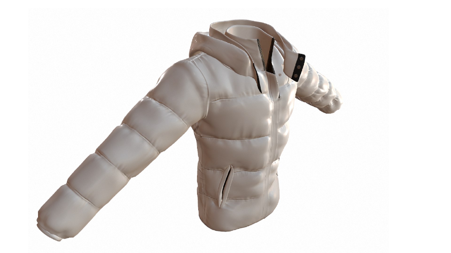 3D model White Winter Jacket - TurboSquid 1891707