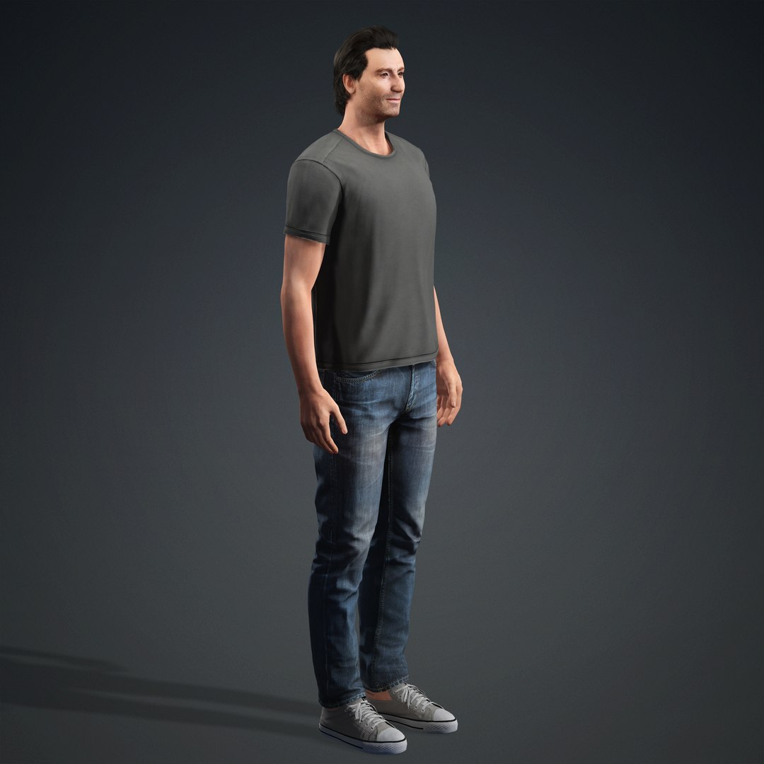 3D Hugh Jackman 3D Model - Hyper Realistic - Low Poly 3D Model Low ...