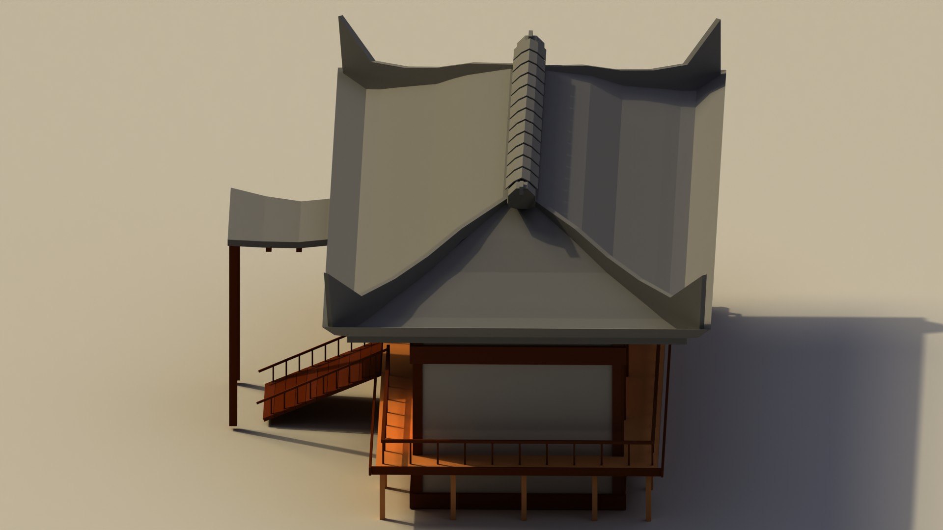 Low Poly Traditional Japanese House 3 3D Model - TurboSquid 2101126