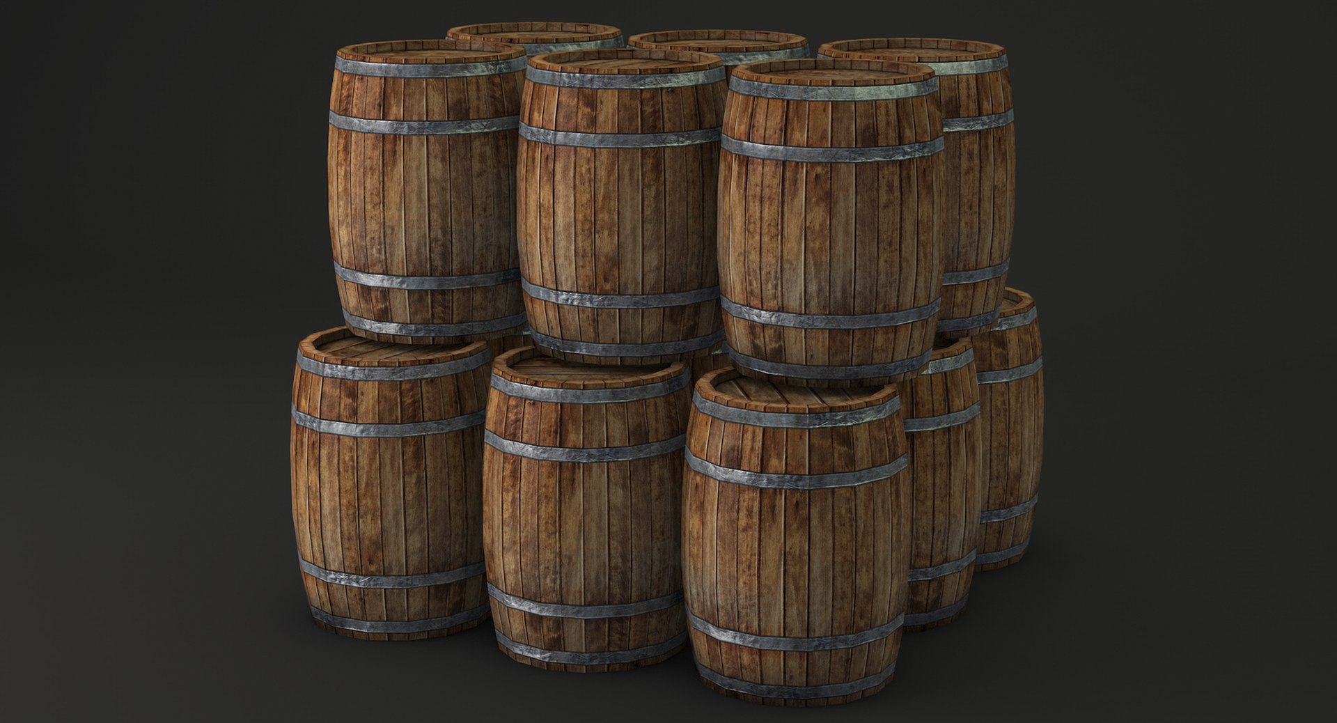 3D Realistic Barrel Model - TurboSquid 1213425