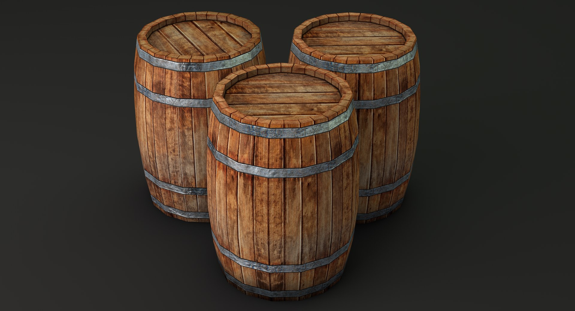 3D Realistic Barrel Model - TurboSquid 1213425