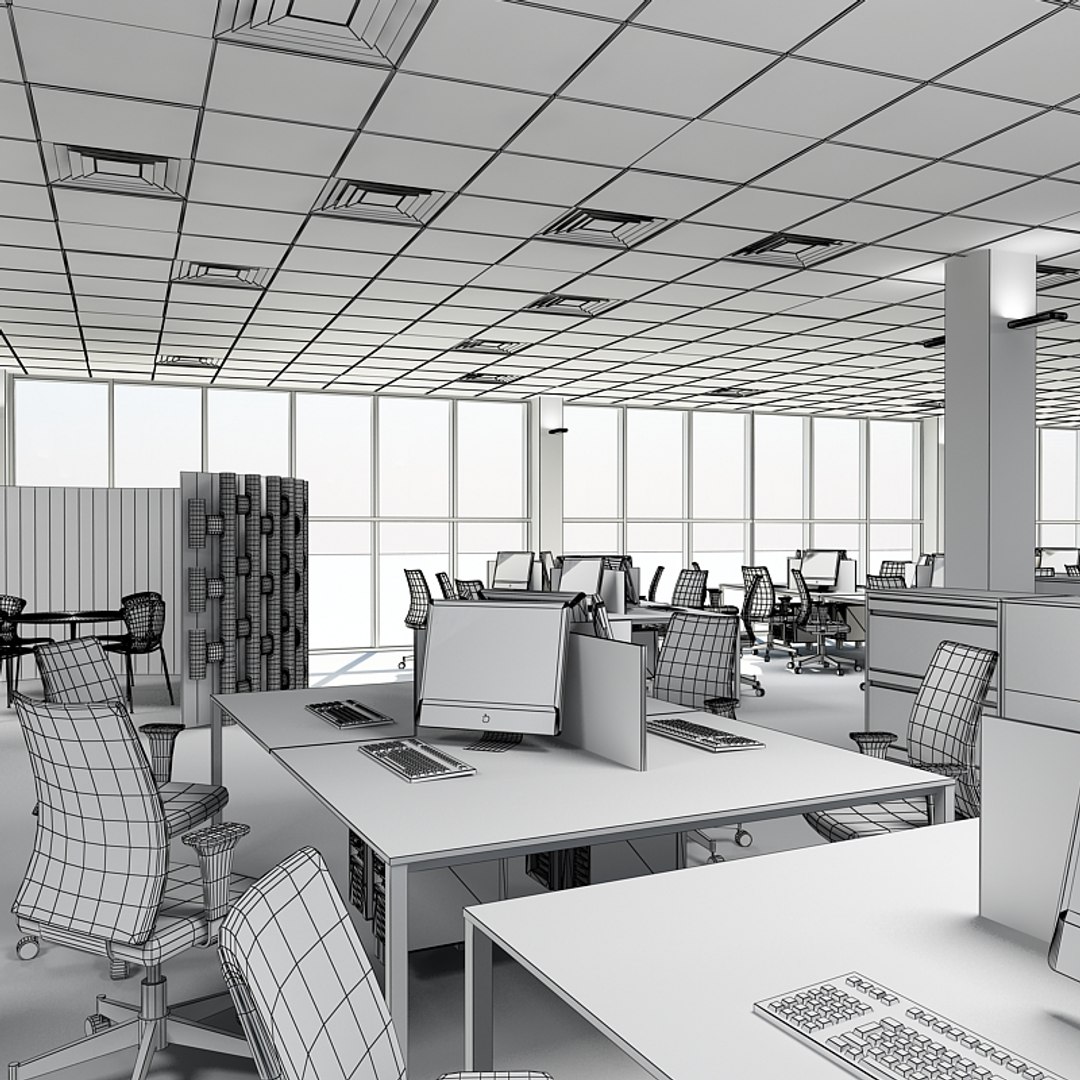 Office Interior 3d Model