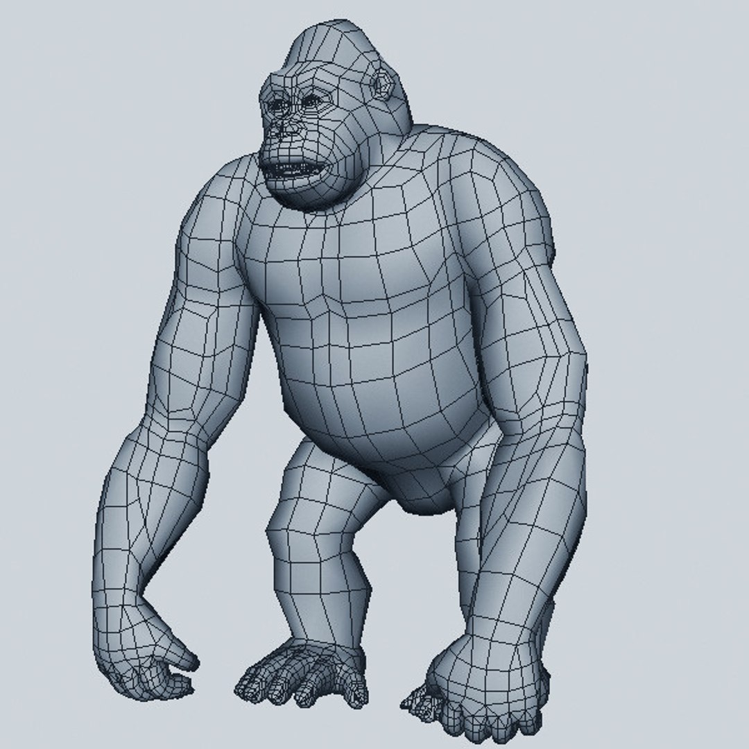 3d Gorilla Model