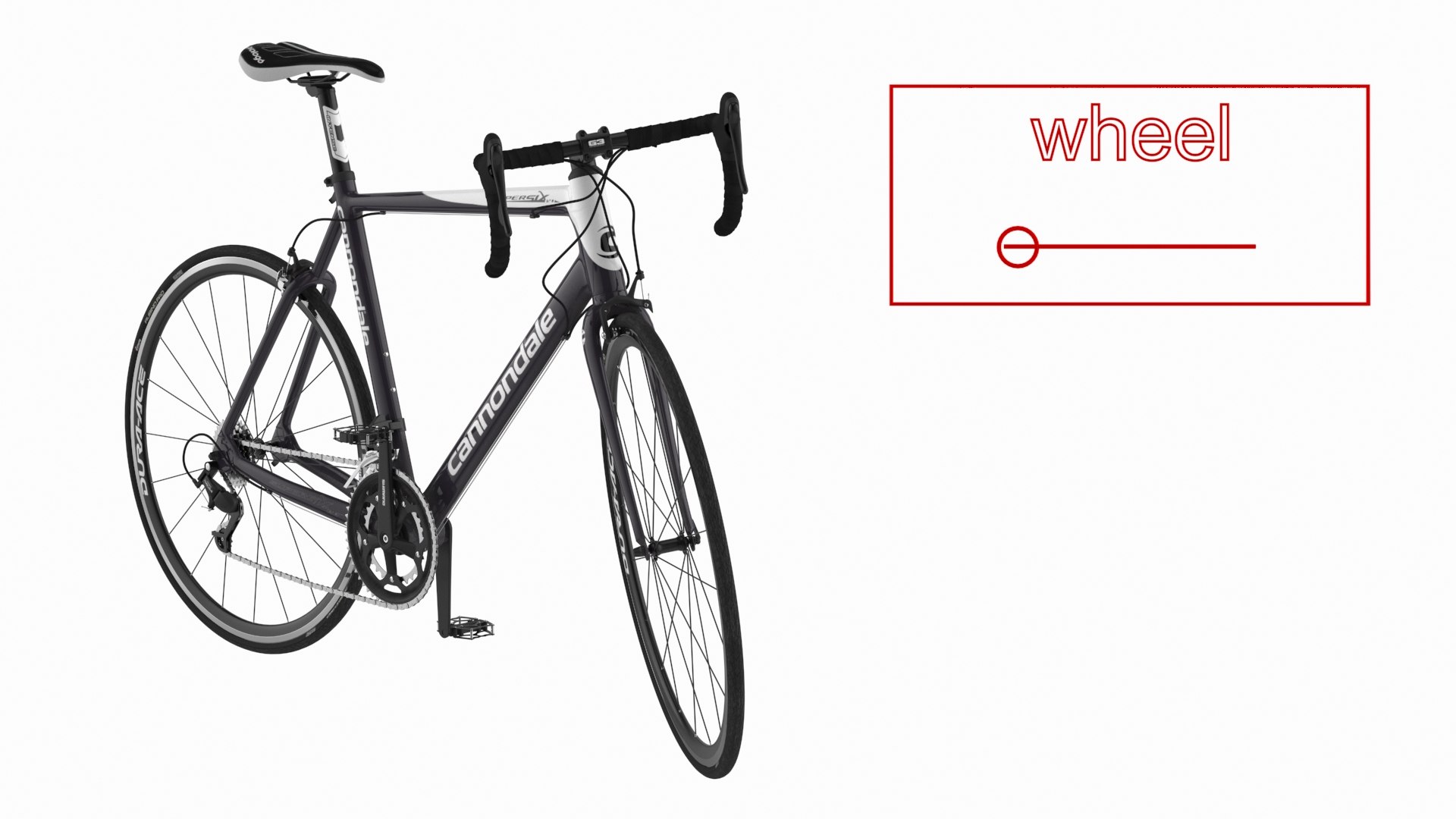 3D Model Cannondale Road Bicycle Rigged - TurboSquid 2371401