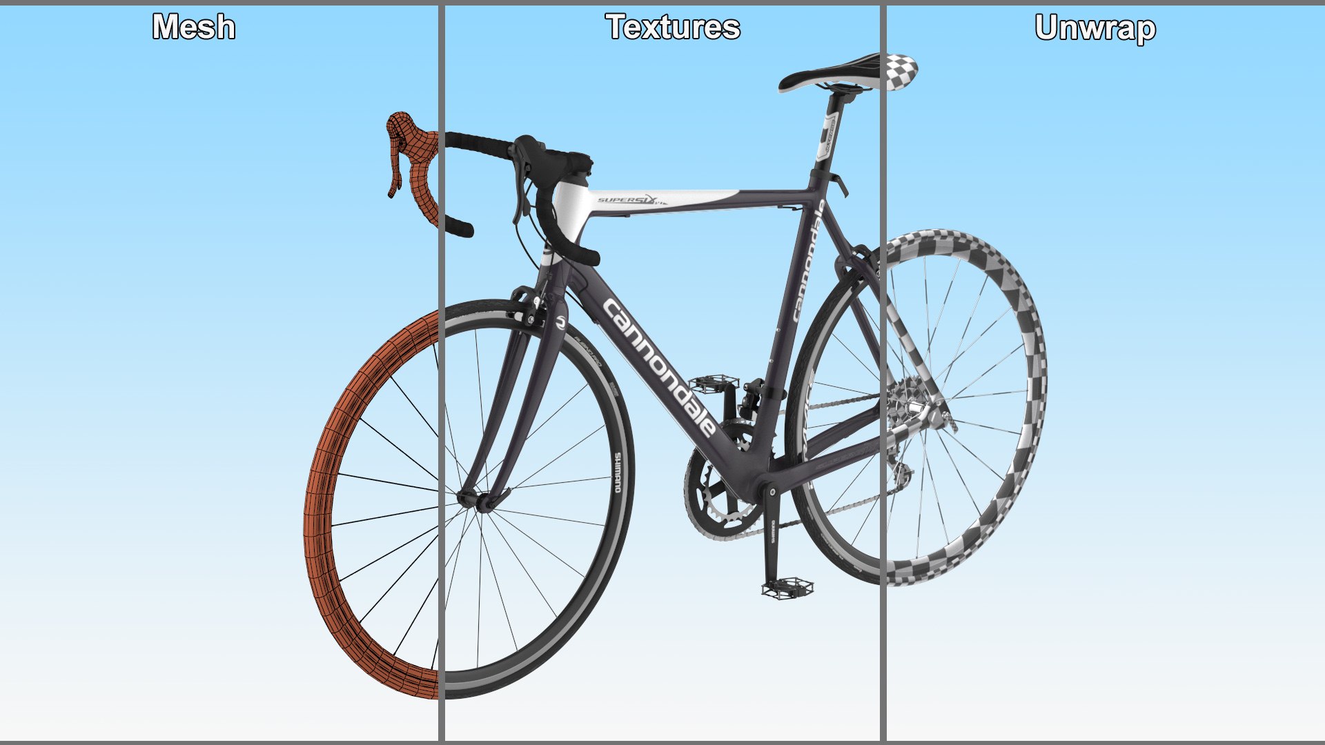 3D Model Cannondale Road Bicycle Rigged - TurboSquid 2371401