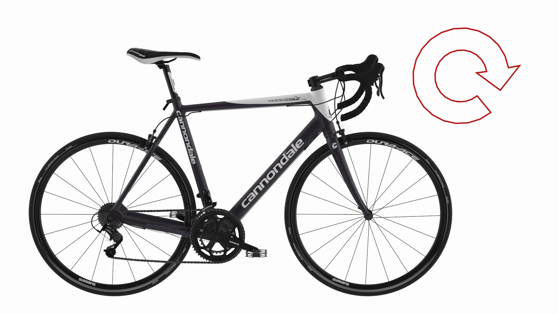 3D Model Cannondale Road Bicycle Rigged - TurboSquid 2371401