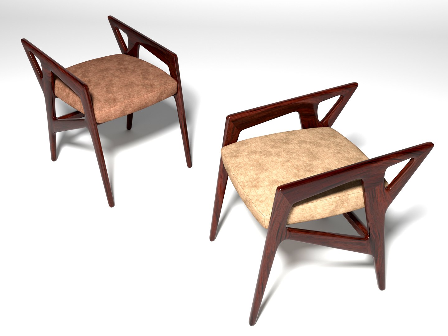 Chair Ponty Designer Furniture 3D Model - TurboSquid 1412469