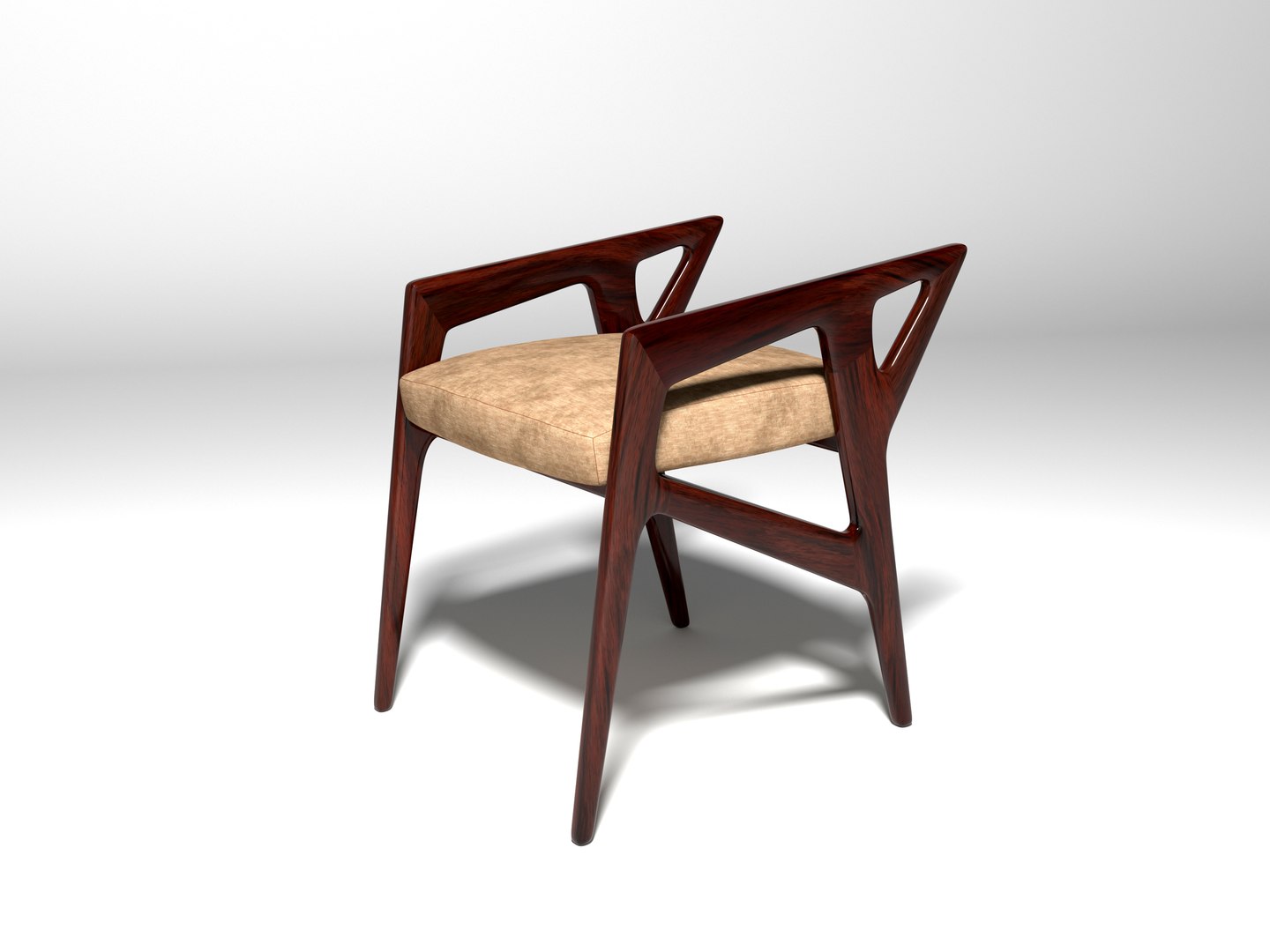 Chair Ponty Designer Furniture 3D Model - TurboSquid 1412469