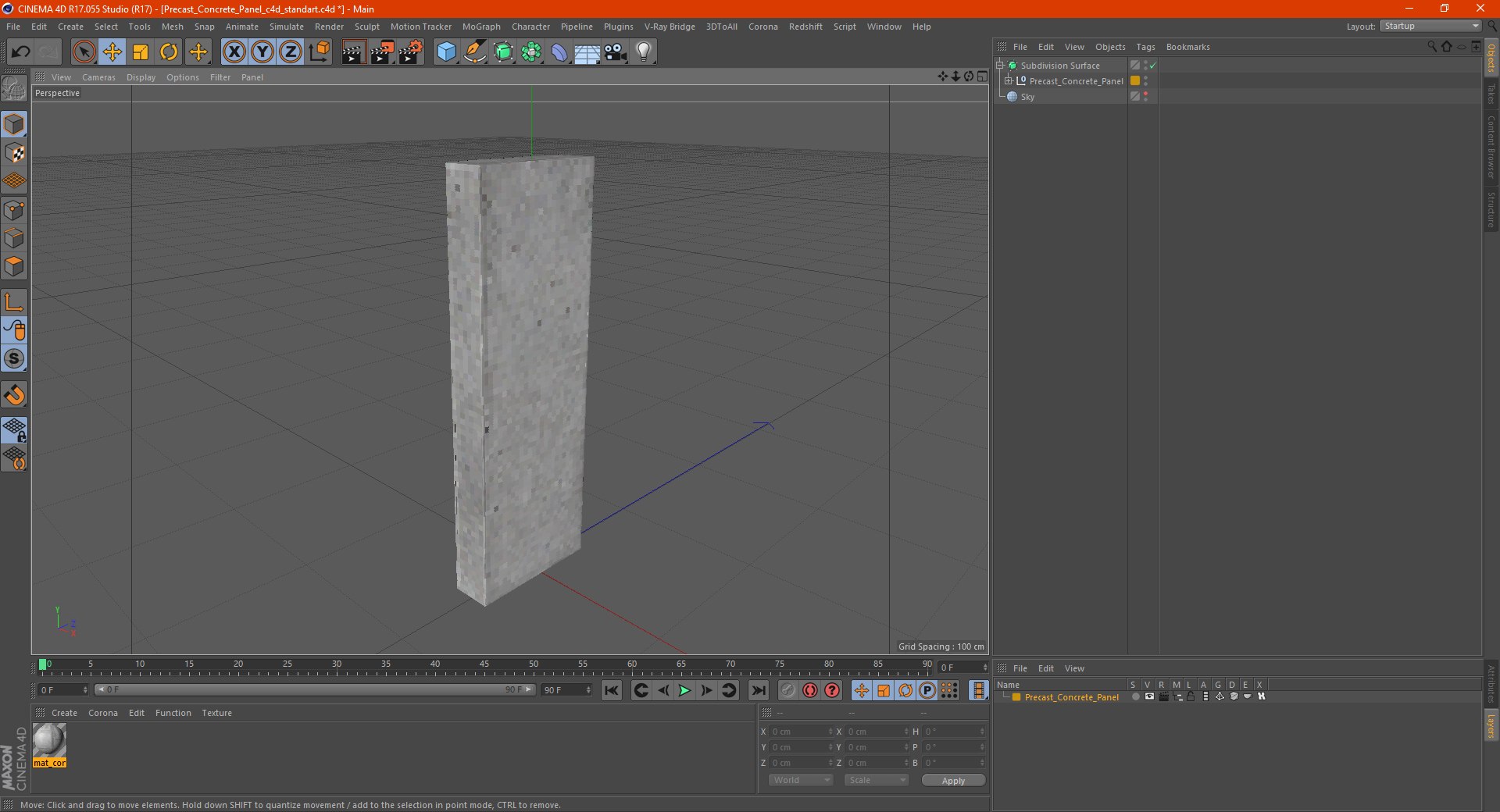 Precast Concrete Panel Model - TurboSquid 1685714
