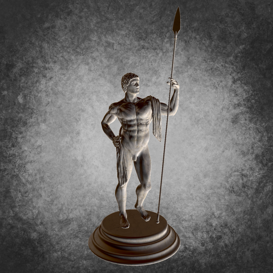 3d Classic Statue Warrior