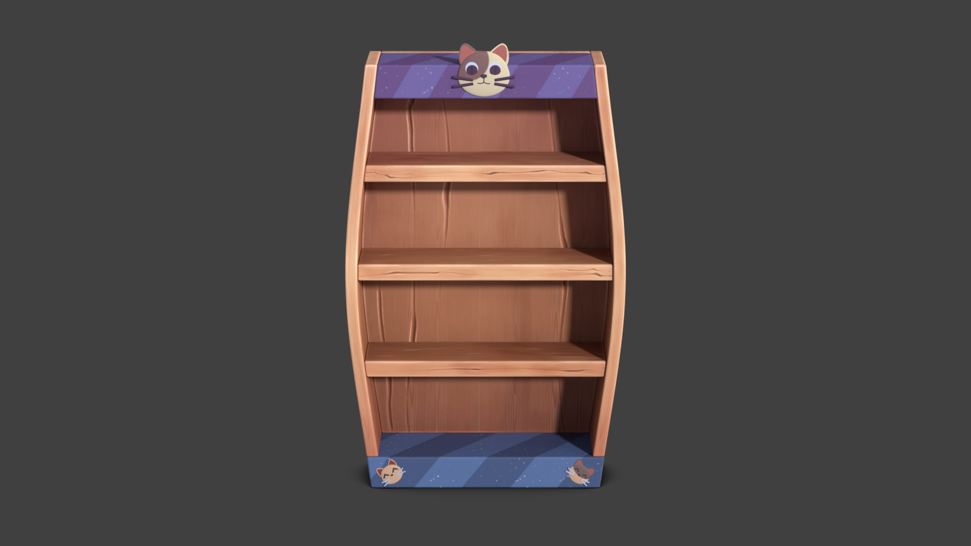 Stylized Bookshelf - Cartoon Bookshelf - Pack 3D model - TurboSquid 1910361