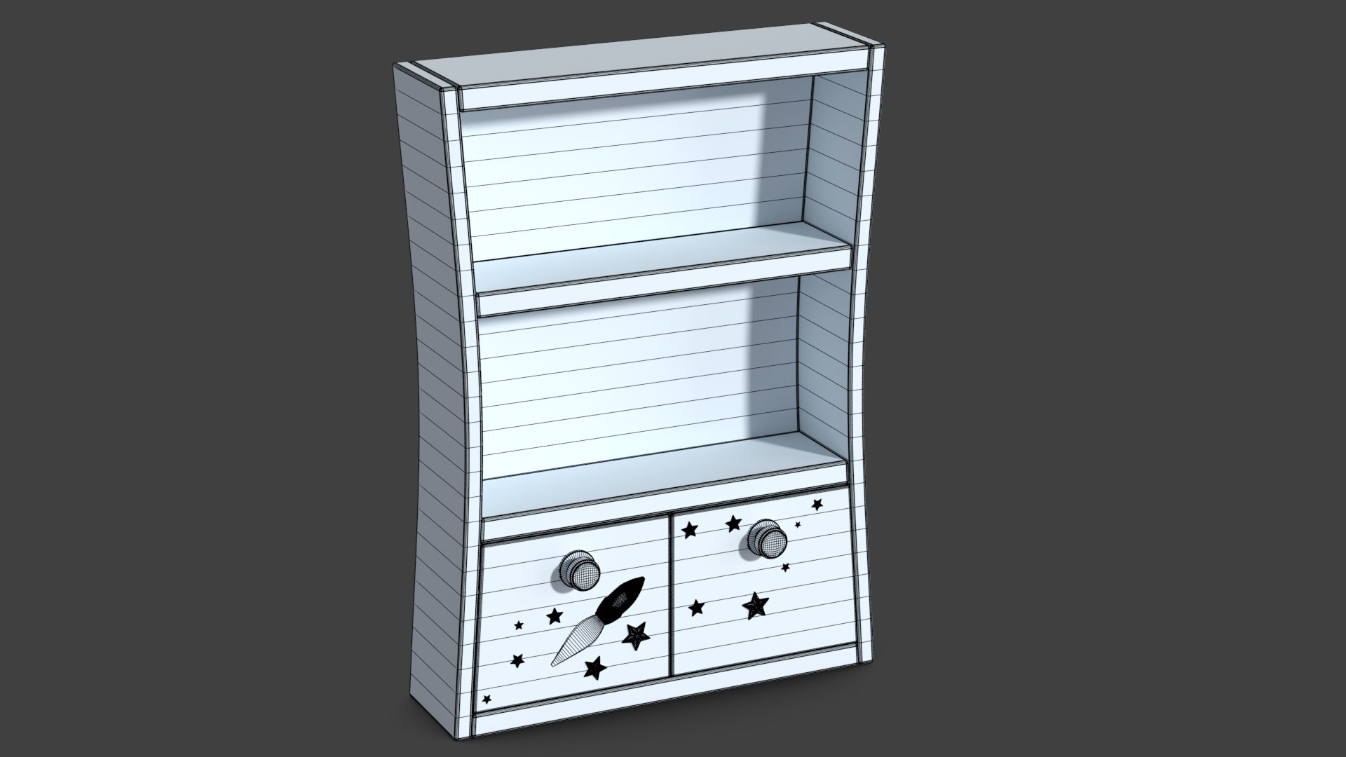 Stylized Bookshelf - Cartoon Bookshelf - Pack 3D model - TurboSquid 1910361