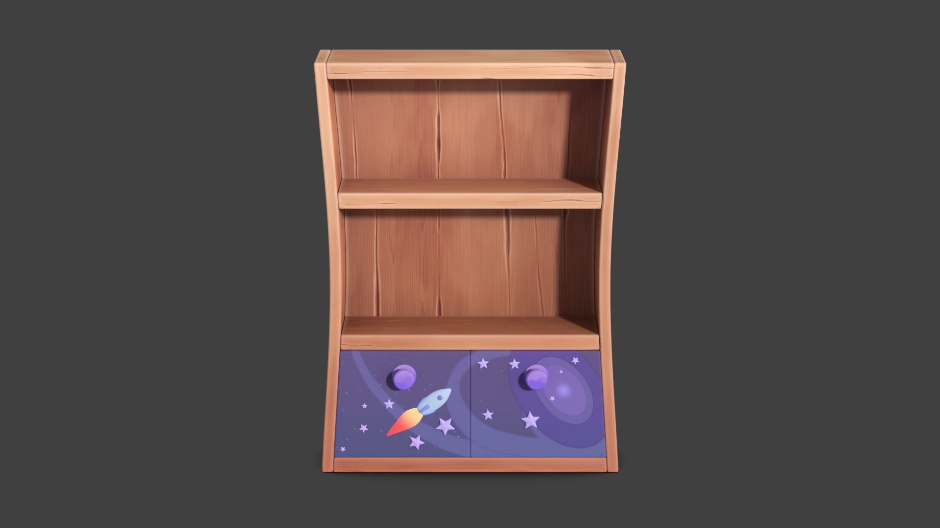 Stylized Bookshelf - Cartoon Bookshelf - Pack 3D model - TurboSquid 1910361