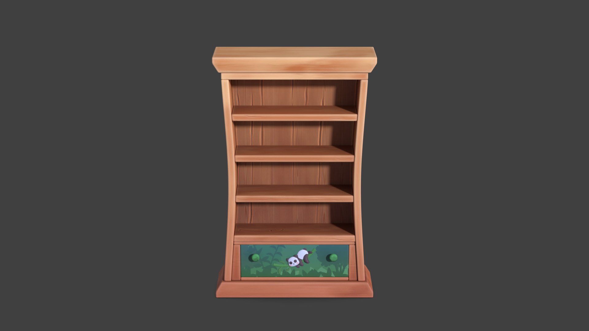 Stylized Bookshelf - Cartoon Bookshelf - Pack 3D model - TurboSquid 1910361