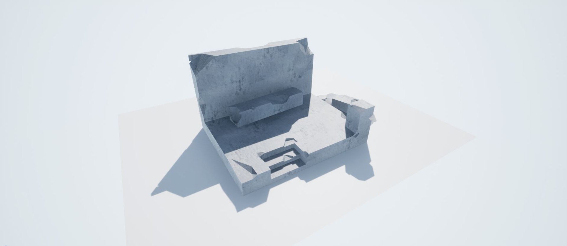 Free 3D Model Destroyed Buildings Low-poly Pbr - TurboSquid 1384796