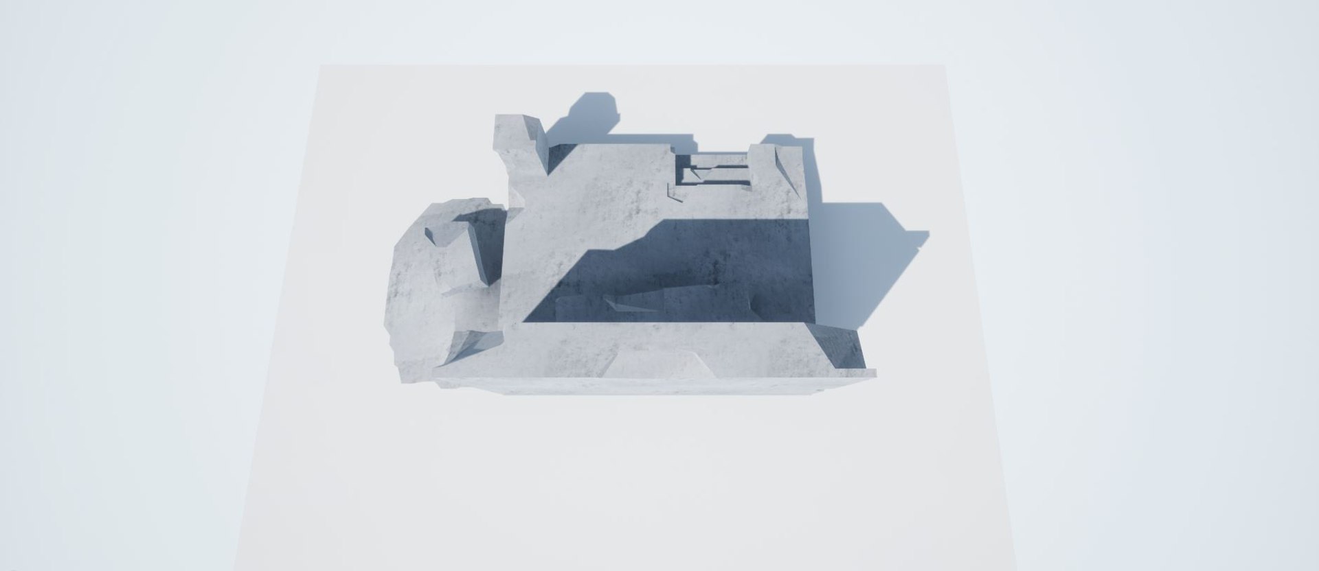 Free 3D Model Destroyed Buildings Low-poly Pbr - TurboSquid 1384796