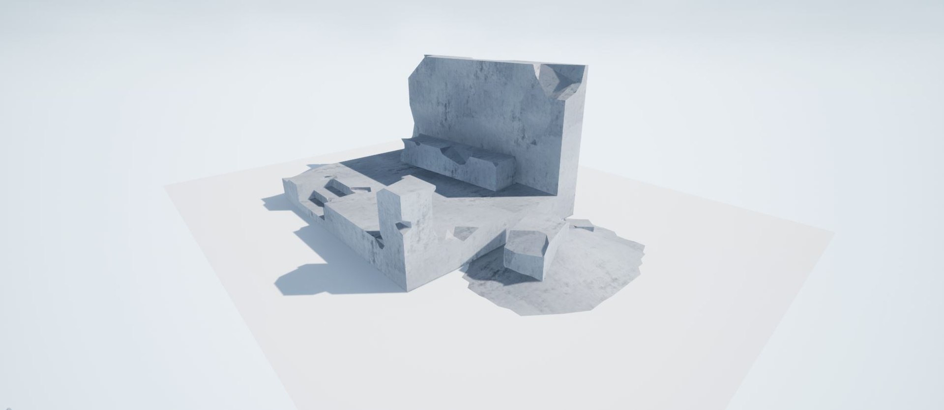 Free 3D Model Destroyed Buildings Low-poly Pbr - TurboSquid 1384796