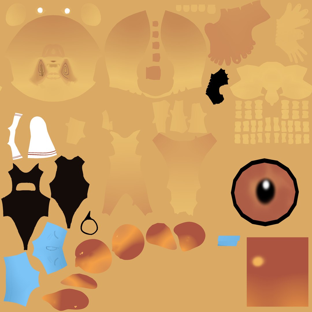 Chibi Roxy Customizable 3D Avatar For Animation Games VRChat 3D Model ...