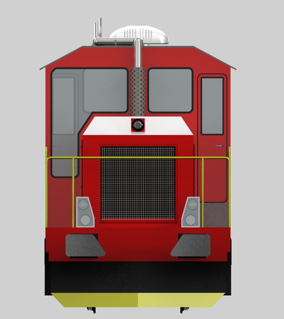 3d Model Diesel Train Engine