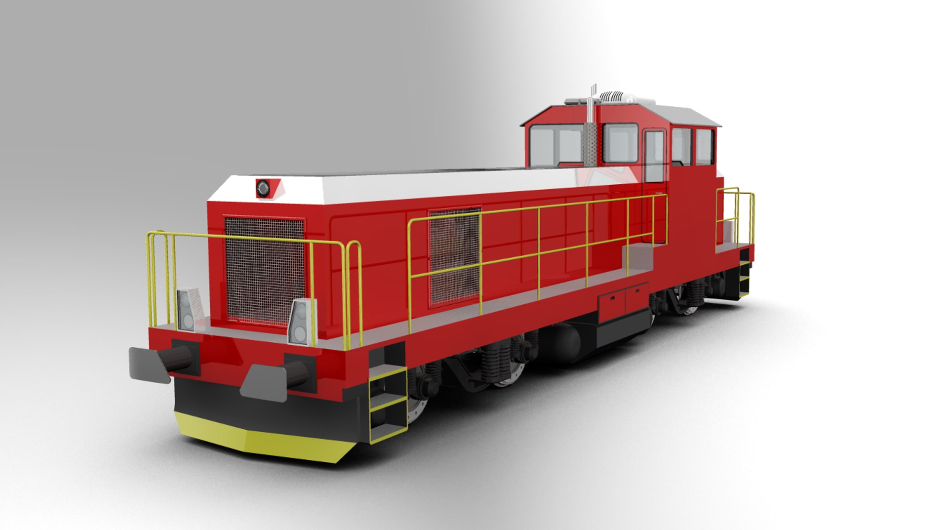 3d Model Diesel Train Engine