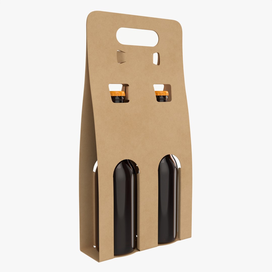 Beer Bottle Cardboard Carrier 02 3D Model - TurboSquid 1951837
