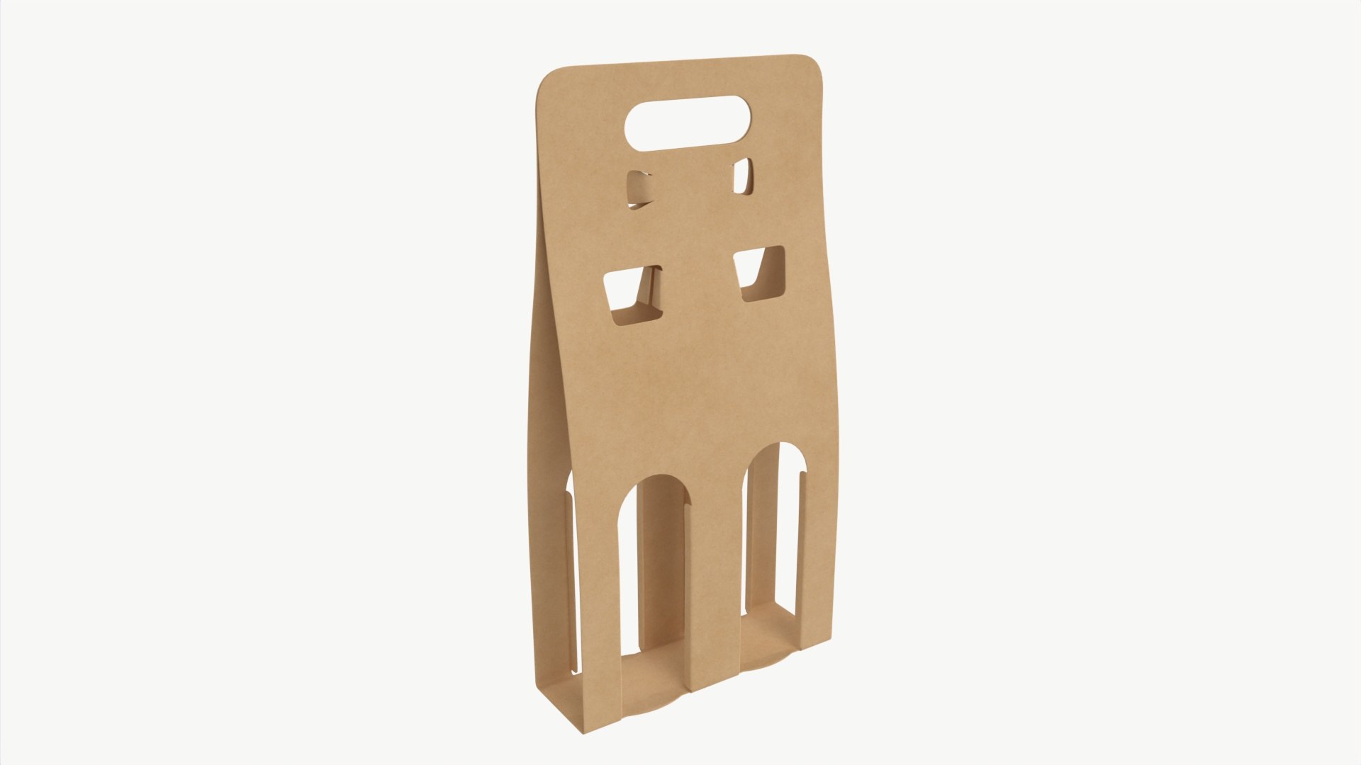 Beer Bottle Cardboard Carrier 02 3D Model - TurboSquid 1951837