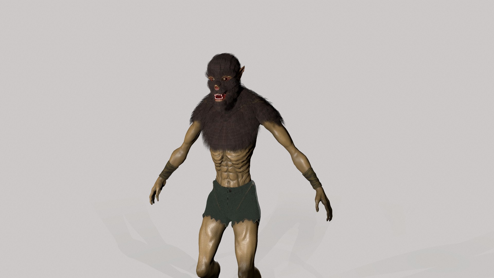 3D Werewolf - TurboSquid 1819051