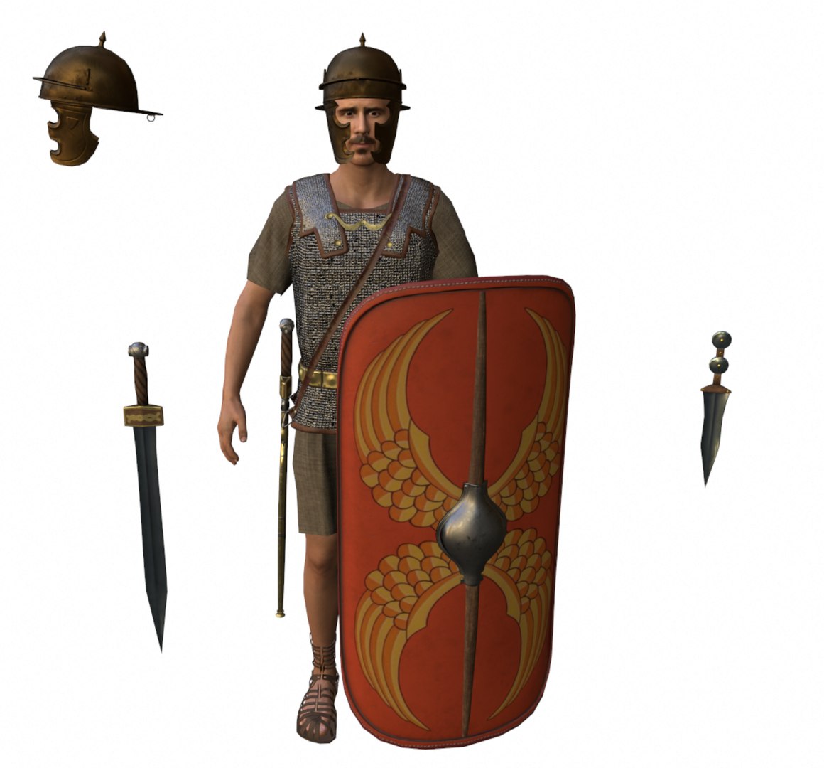3D Model Roman Republican Legionary - TurboSquid 2049305