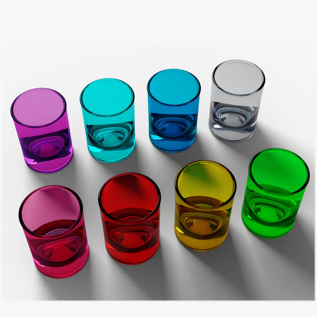 Glass III Shot 3D Model - TurboSquid 1793787