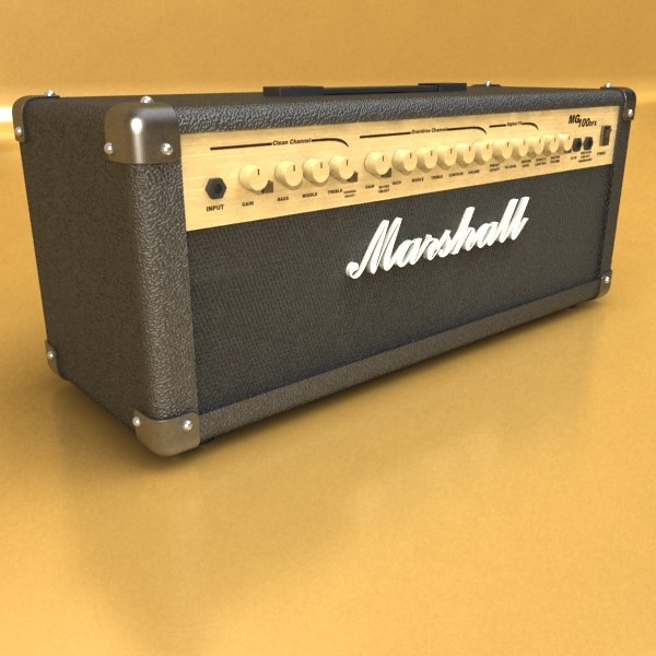 3d model of marshall amplifier