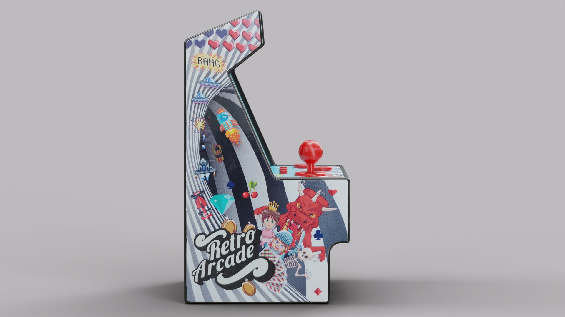 Arcade Machine Retro Miniature Console 3D Model 3D - TurboSquid 2067697