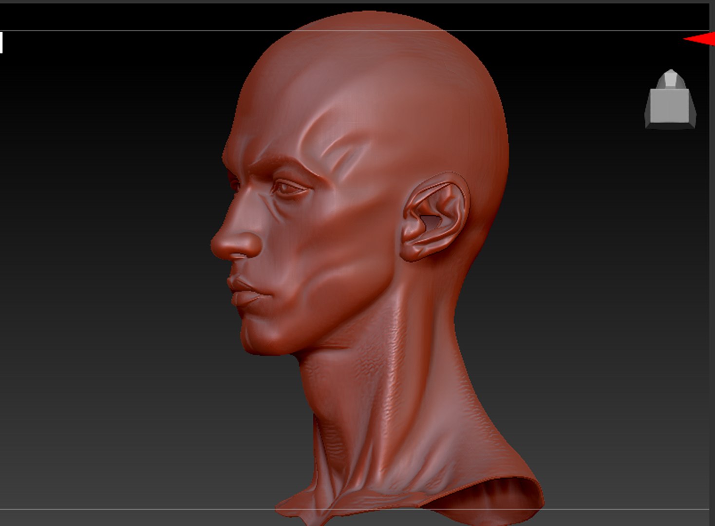 Original Man Facial Head Sculpture Details Character Design 3D Model ...