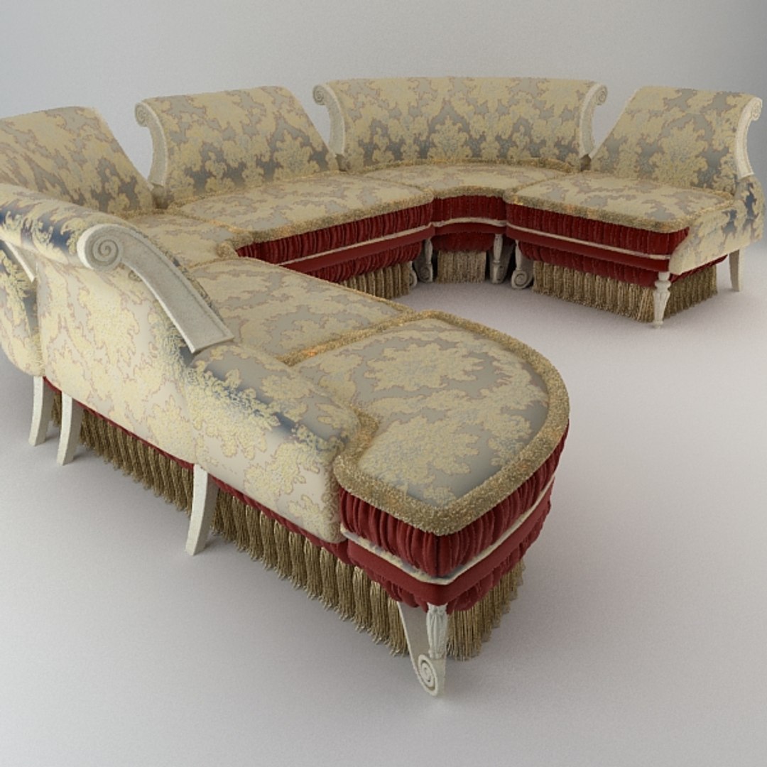 Sofa Antique 3d Model