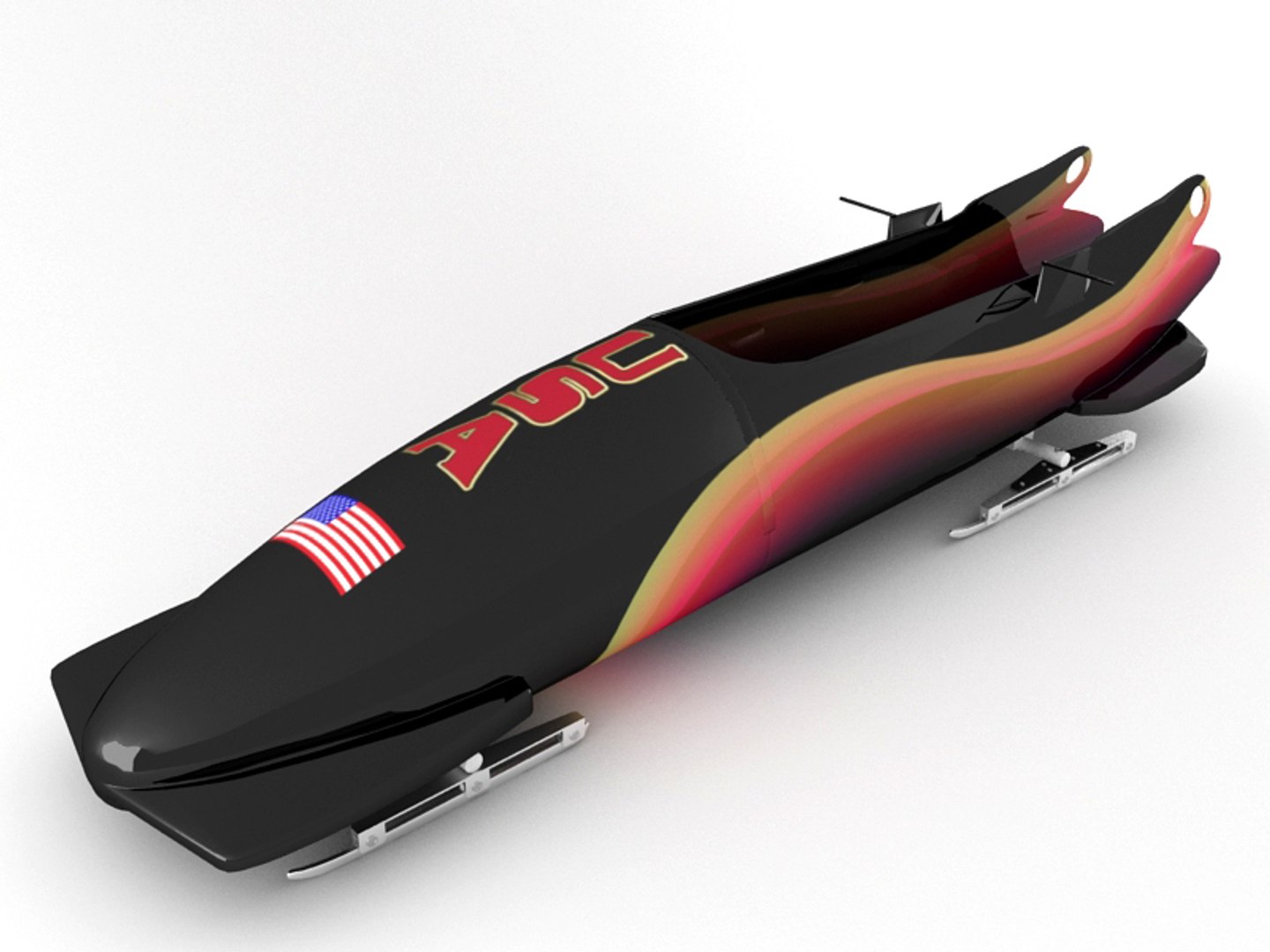 Bobsleigh Skeleton Luge Sleds 3d 3ds