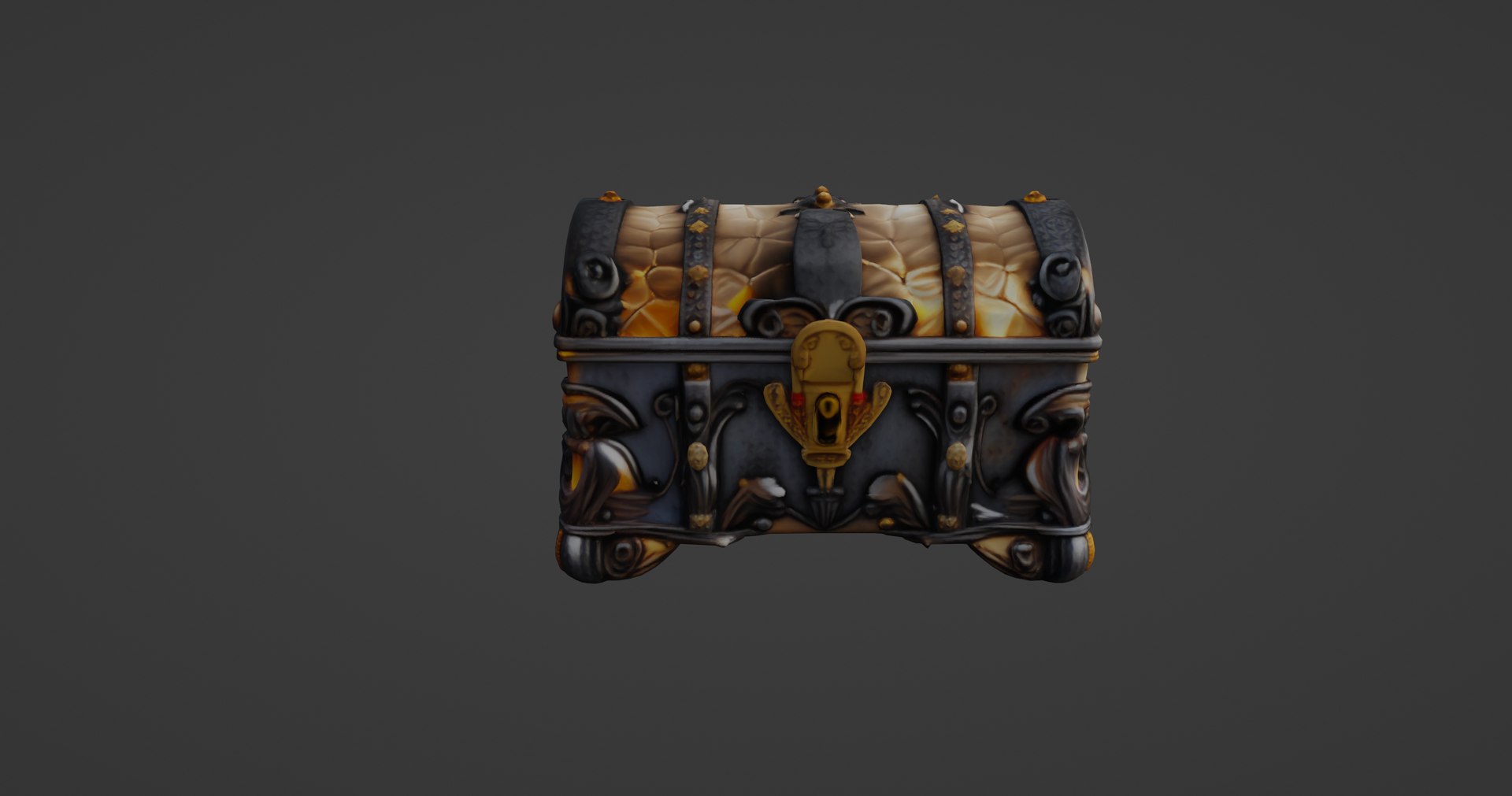 Ornate Treasure Chest With Intricate Detailing 3D Model - TurboSquid ...