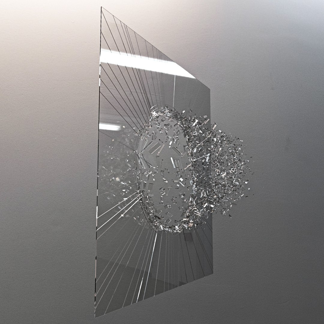 3D Broken Glass 2 - TurboSquid 1340959