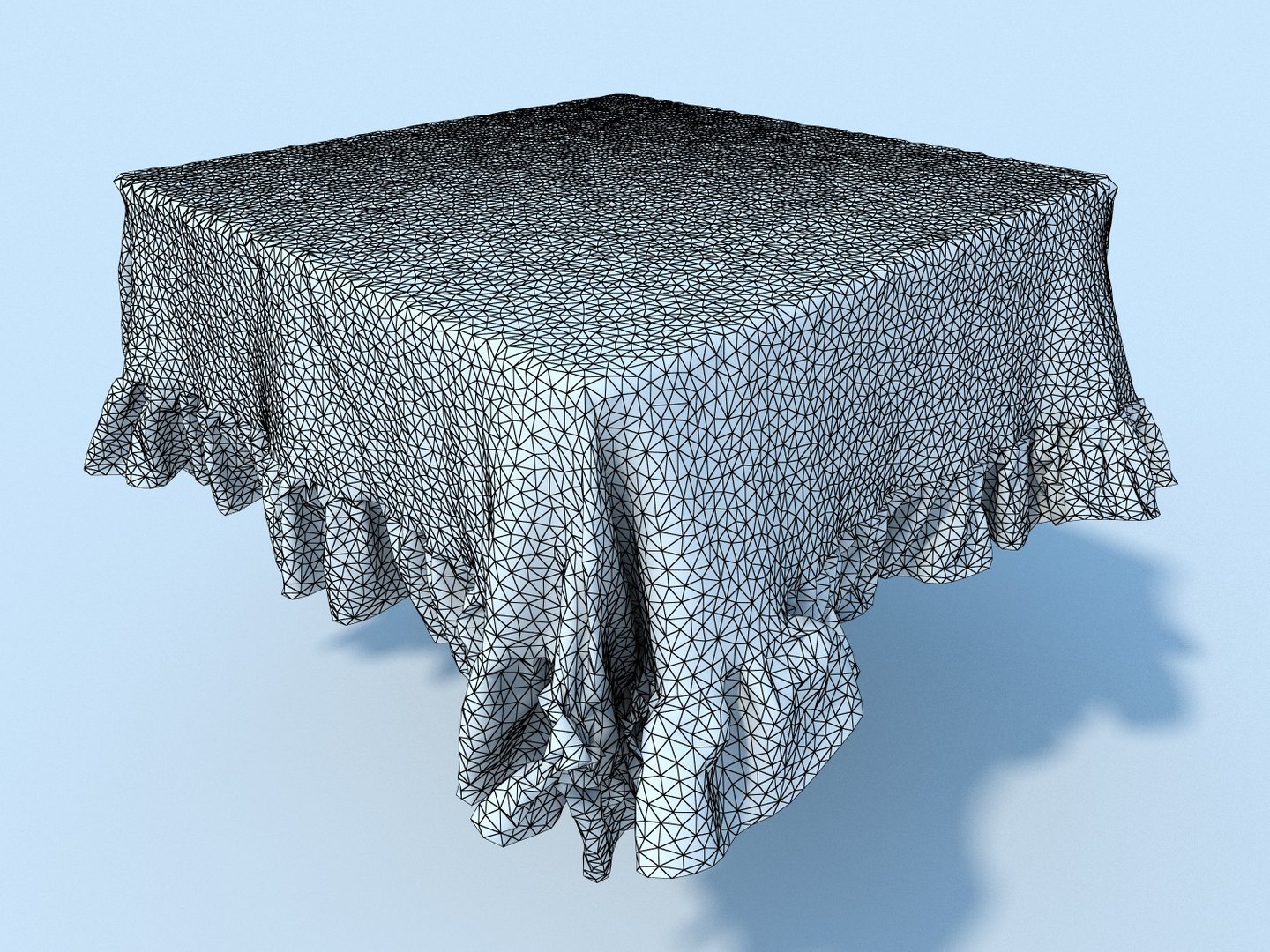 3dsmax Table Cloth Tablecloth