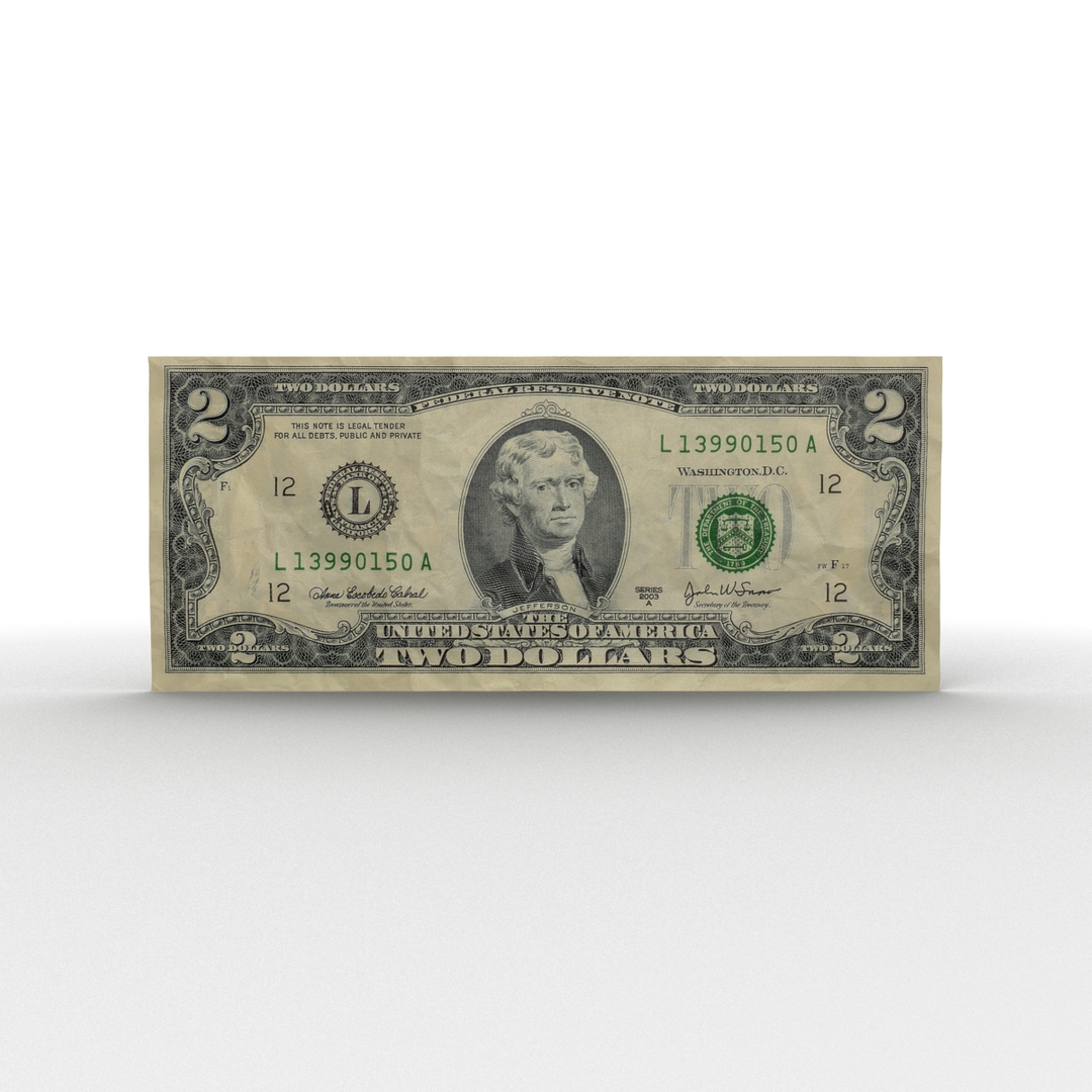 Dollar Bill 3d Model