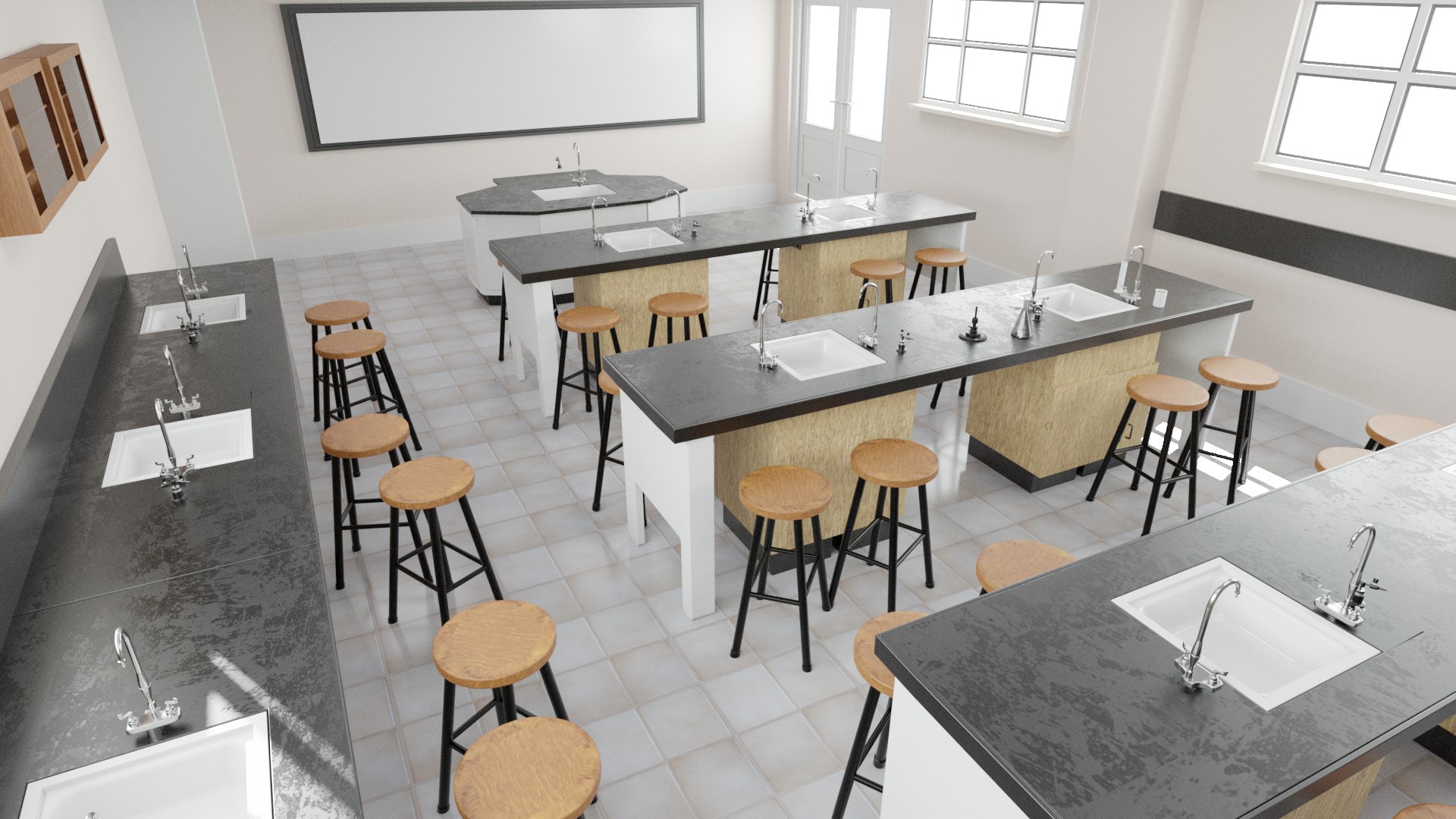 High School Laboratory 3D Model - TurboSquid 1867630